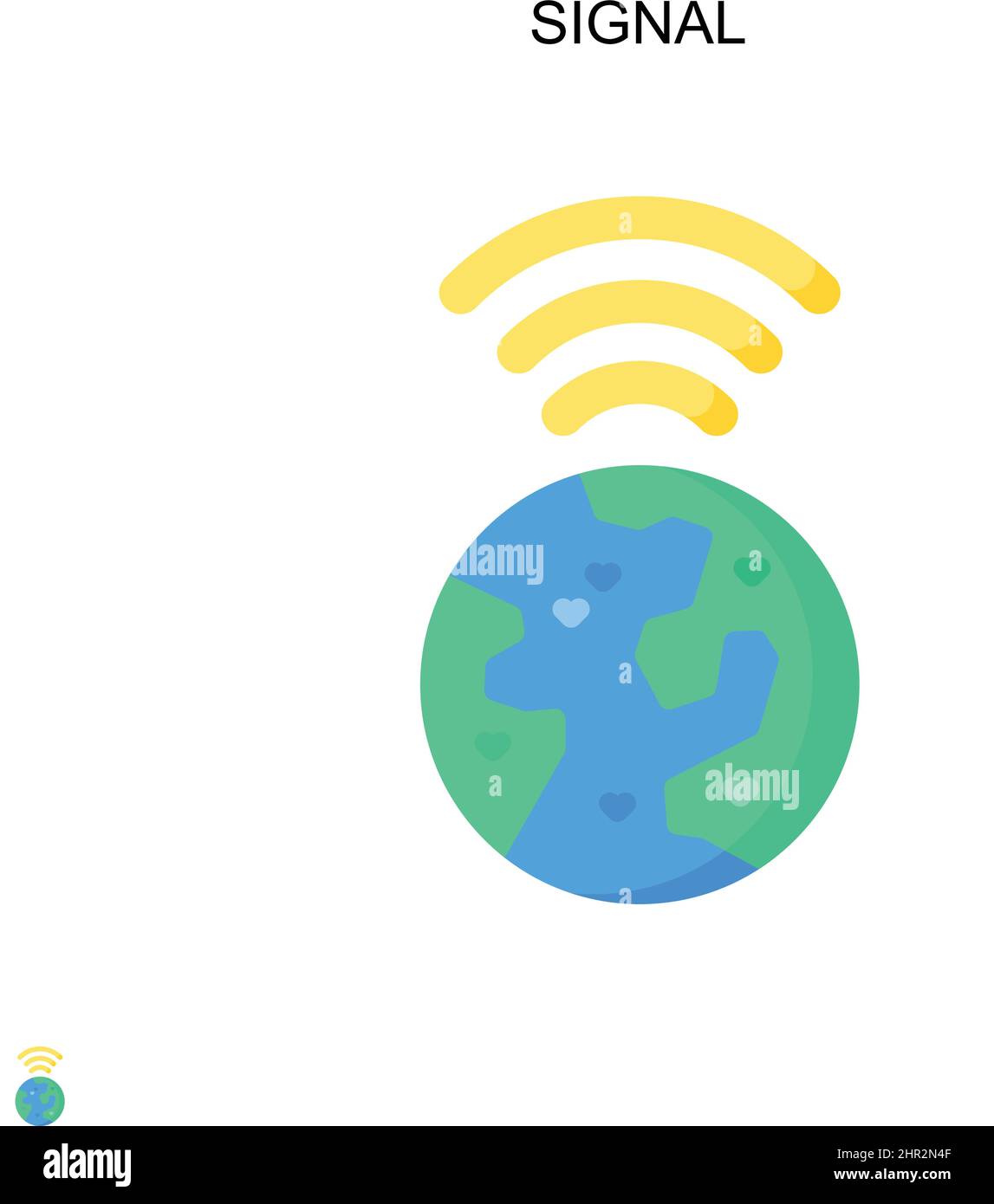 Signal Simple vector icon. Illustration symbol design template for web ...