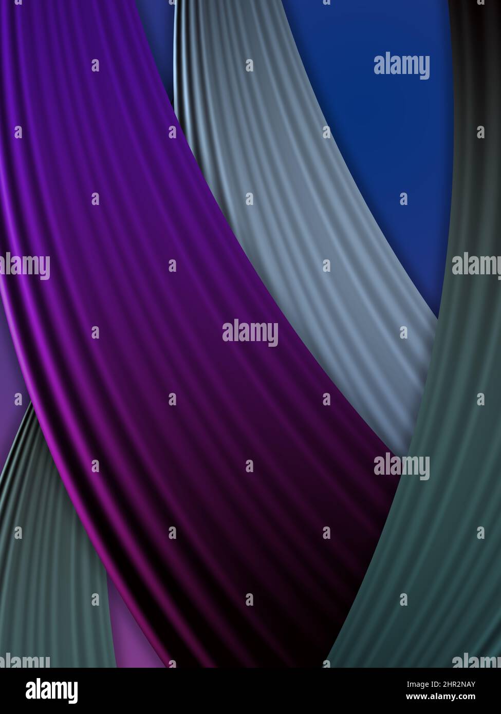 Abstract colorful wavy lines, cable, sheaf of wire stipe background ...