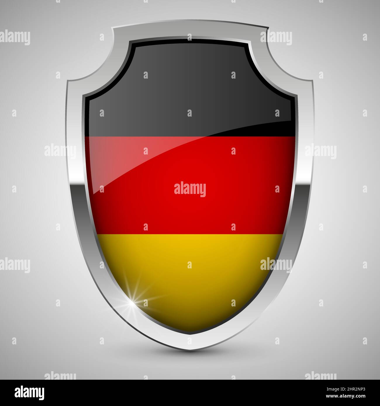 EPS10 Vector Patriotic shield with flag of Germany. An element of ...