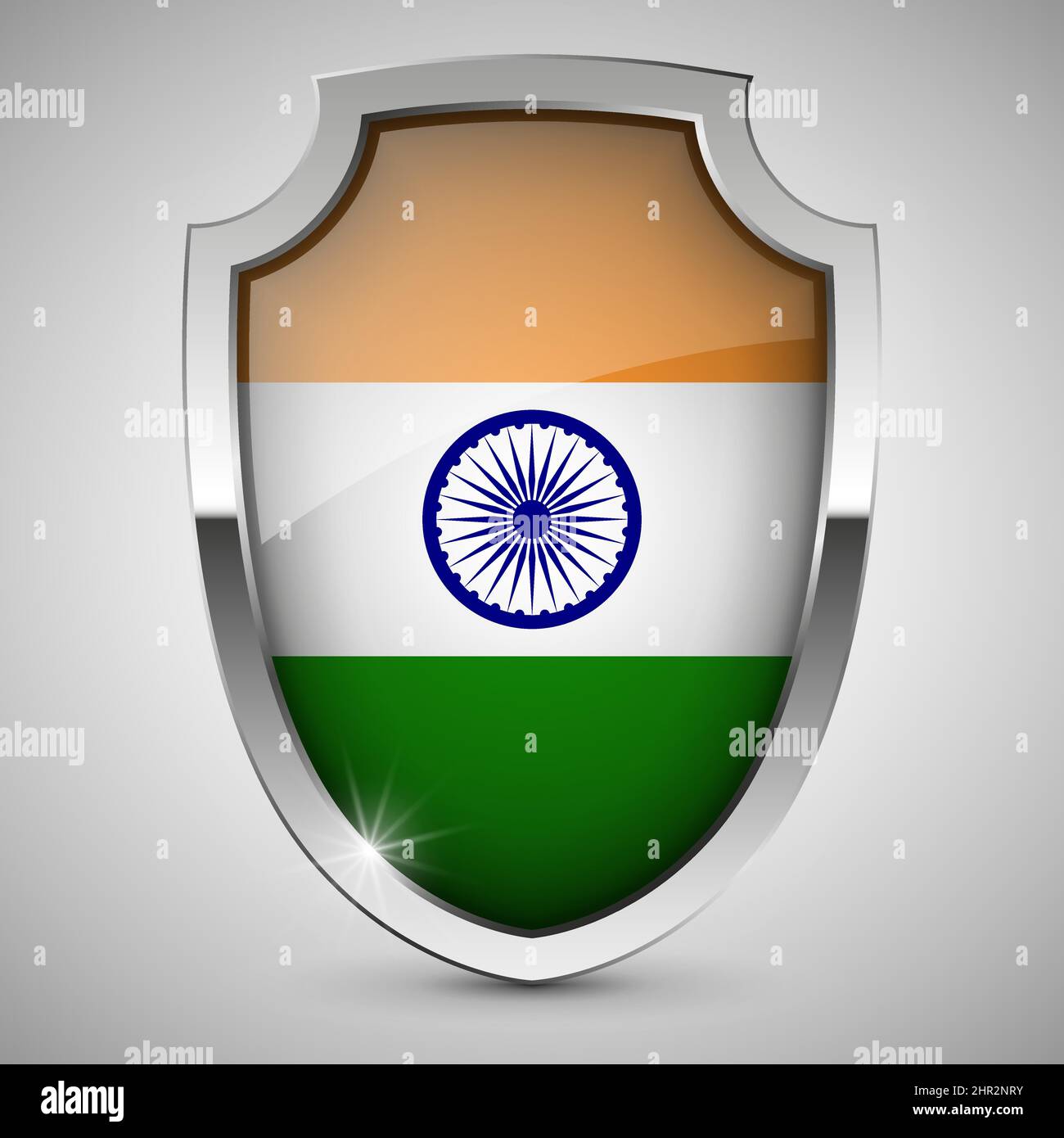 Indian flag badge india hi-res stock photography and images - Alamy
