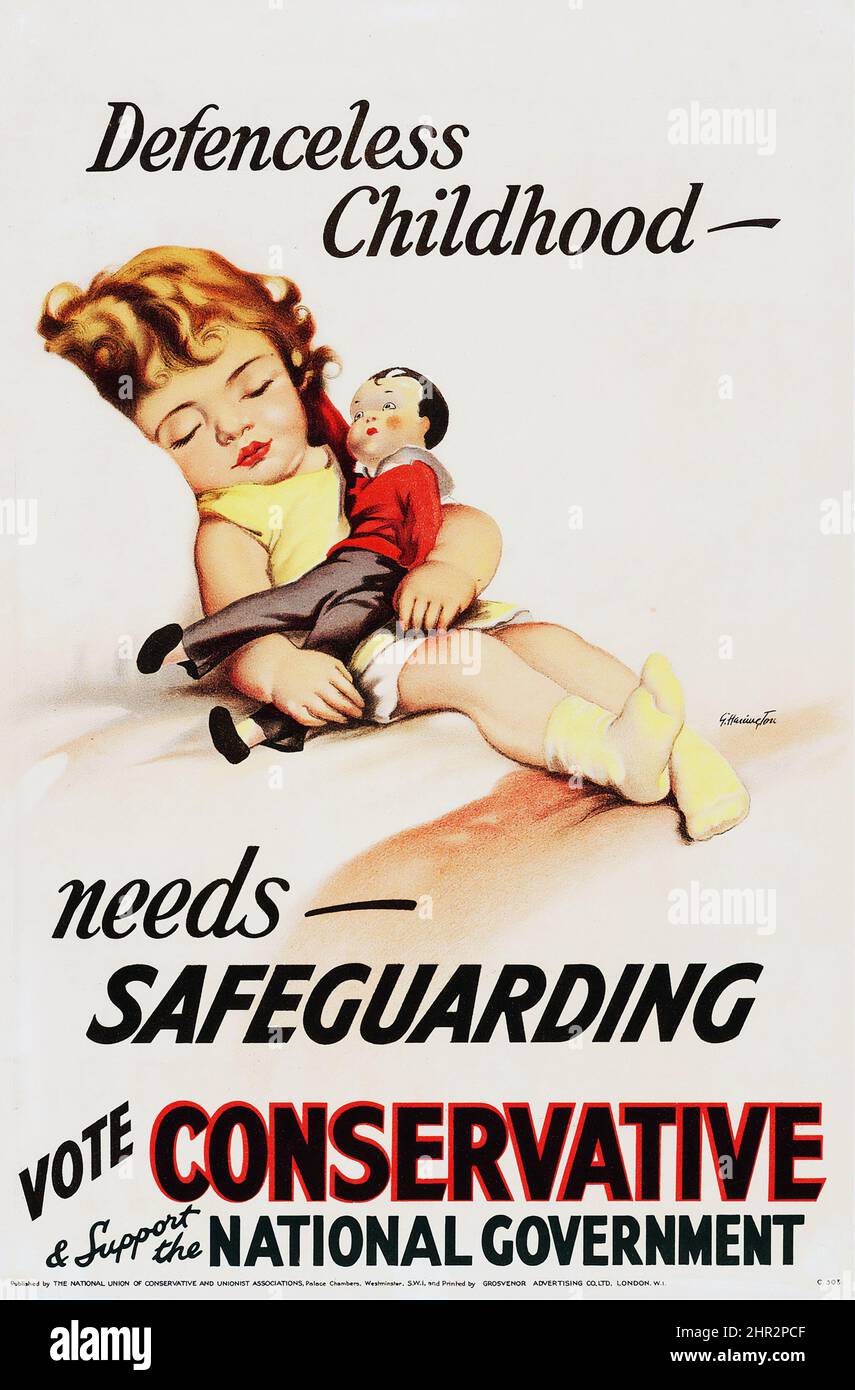 Conservative poster election 1931 hi-res stock photography and images ...