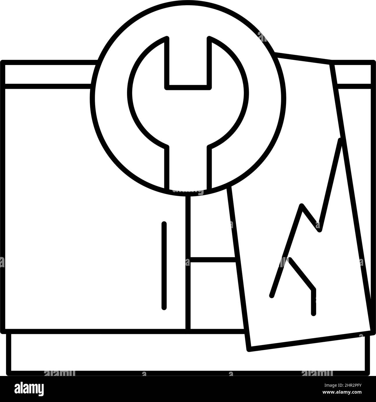 repair furniture line icon vector illustration Stock Vector Image & Art ...