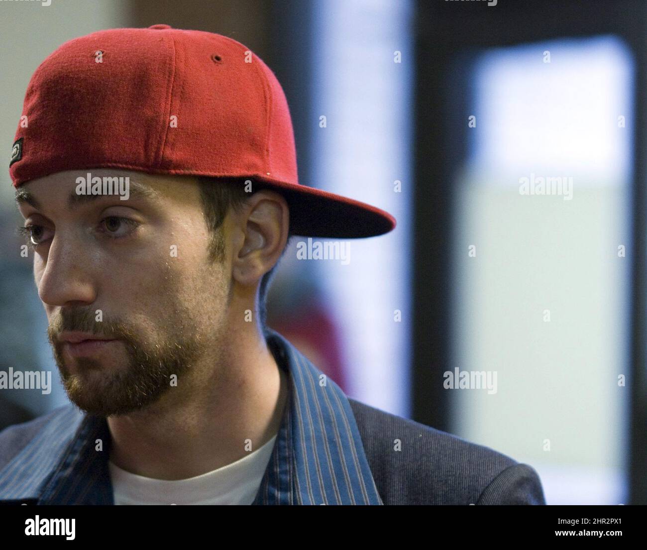 Nathan Rehberg of Avondale, N.S., waits at provincial court in ...