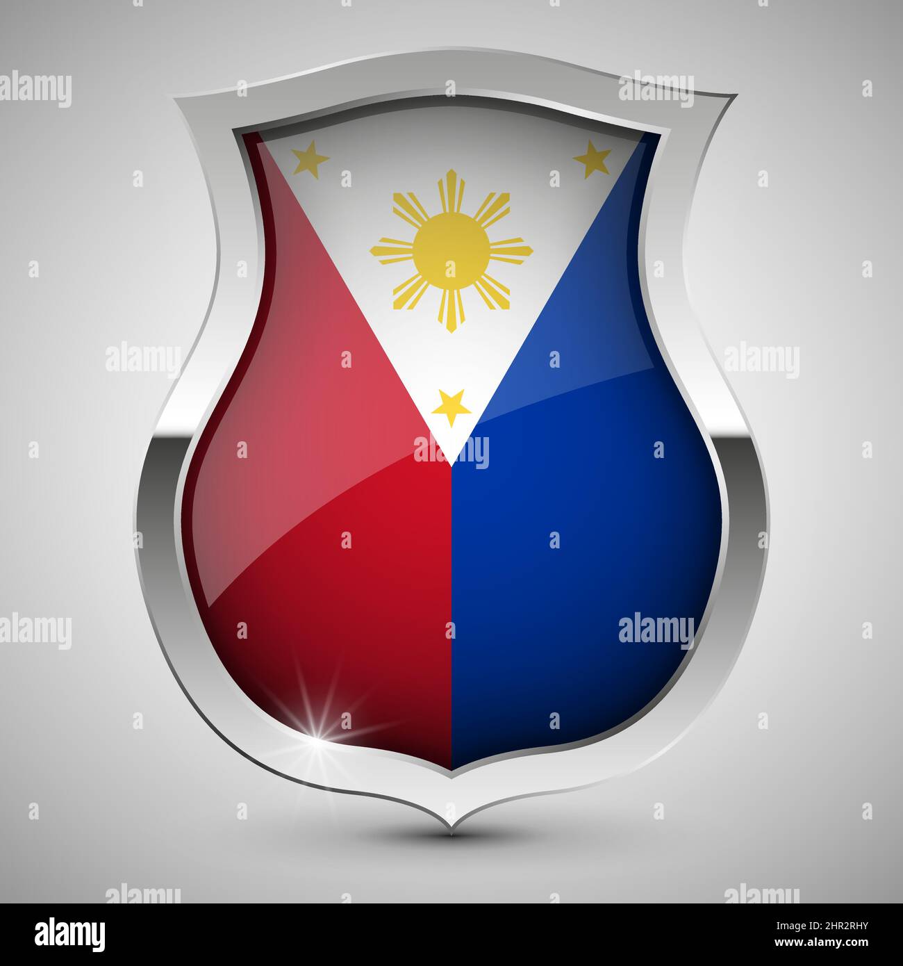 Philippine Flag Shield Logo