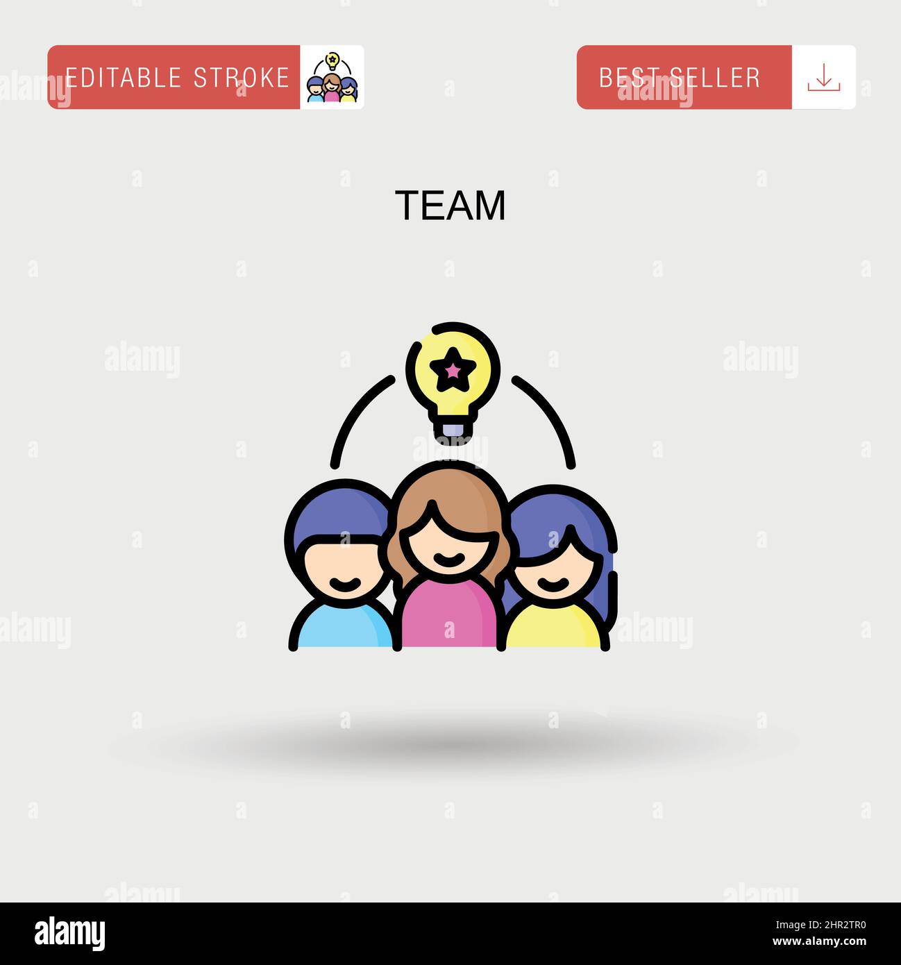Team work icon Stock Vector Images - Alamy