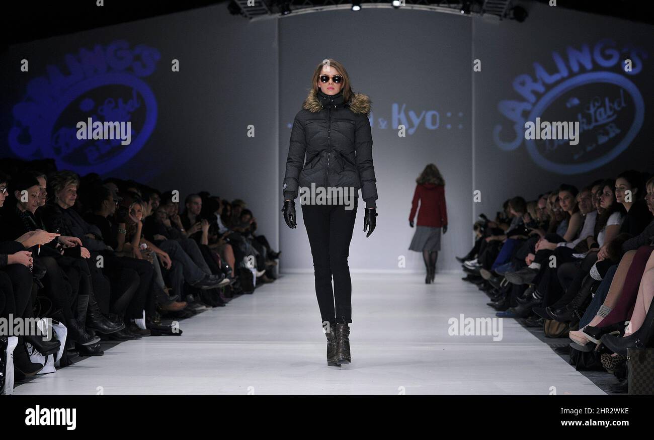 Models wear designs by Soia & Kyo during Montreal Fashion Week on ...