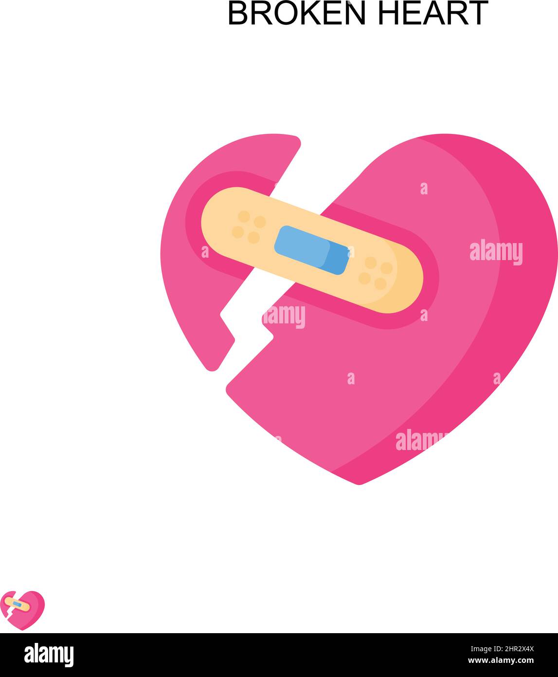 Broken heart symbol hi-res stock photography and images - Alamy