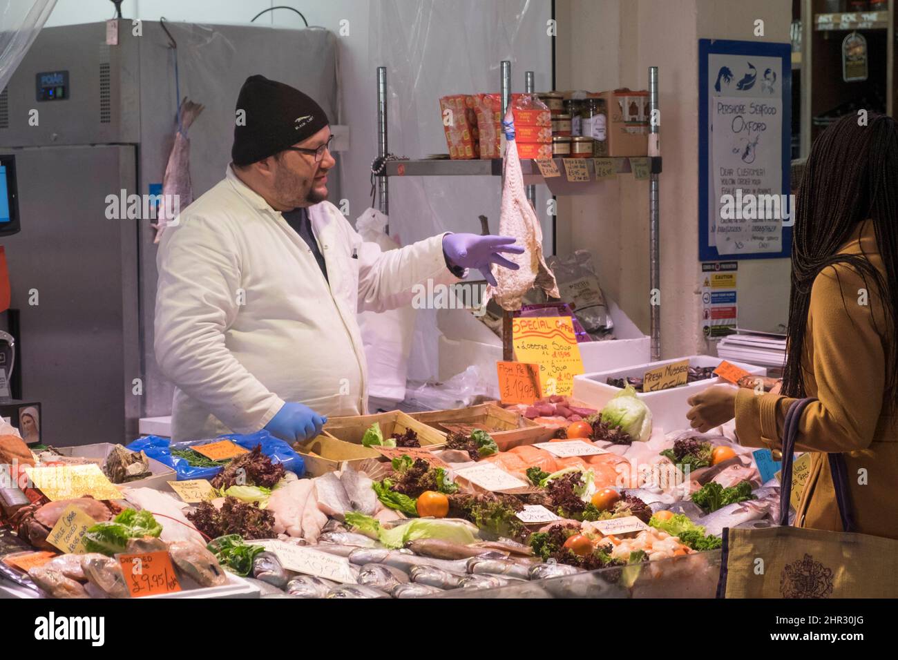 Covered market oxford fish hi-res stock photography and images - Alamy