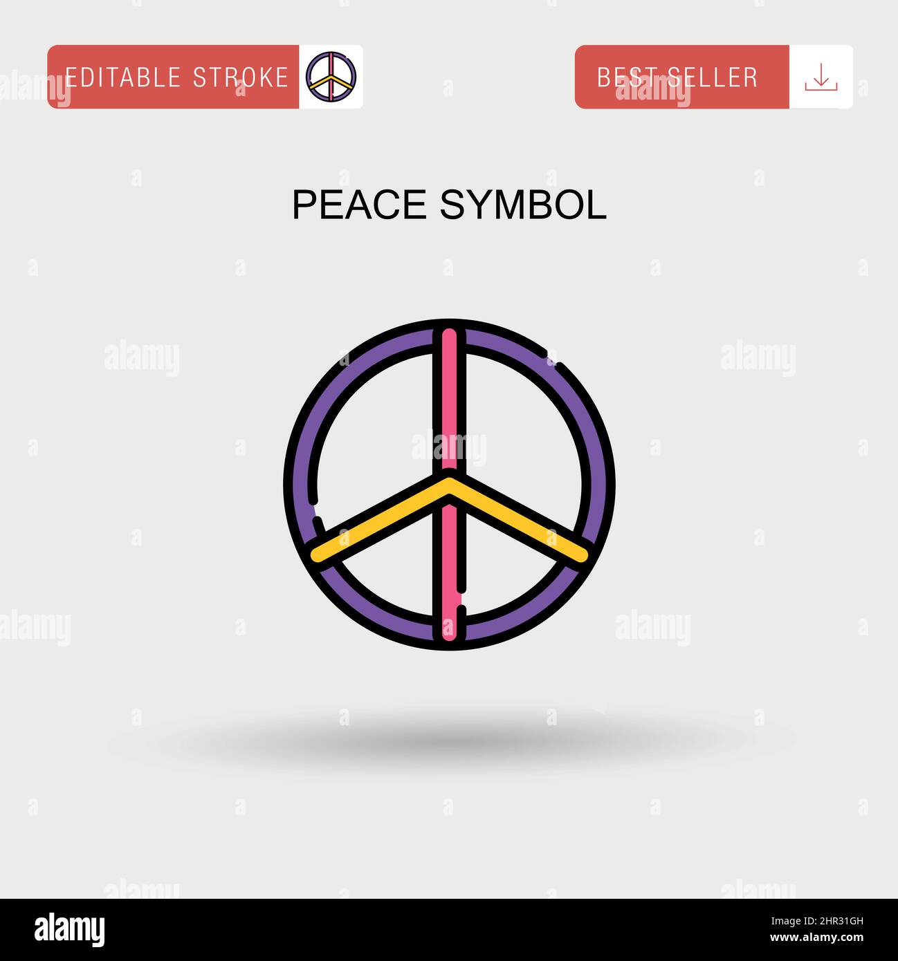 Peace and love poster Stock Vector Images - Alamy