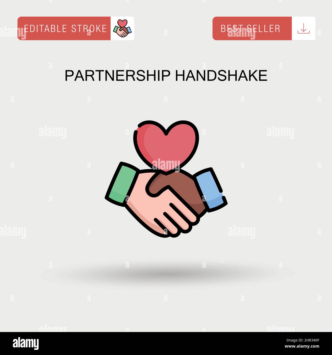 Business deal partnership meeting Stock Vector Images - Alamy