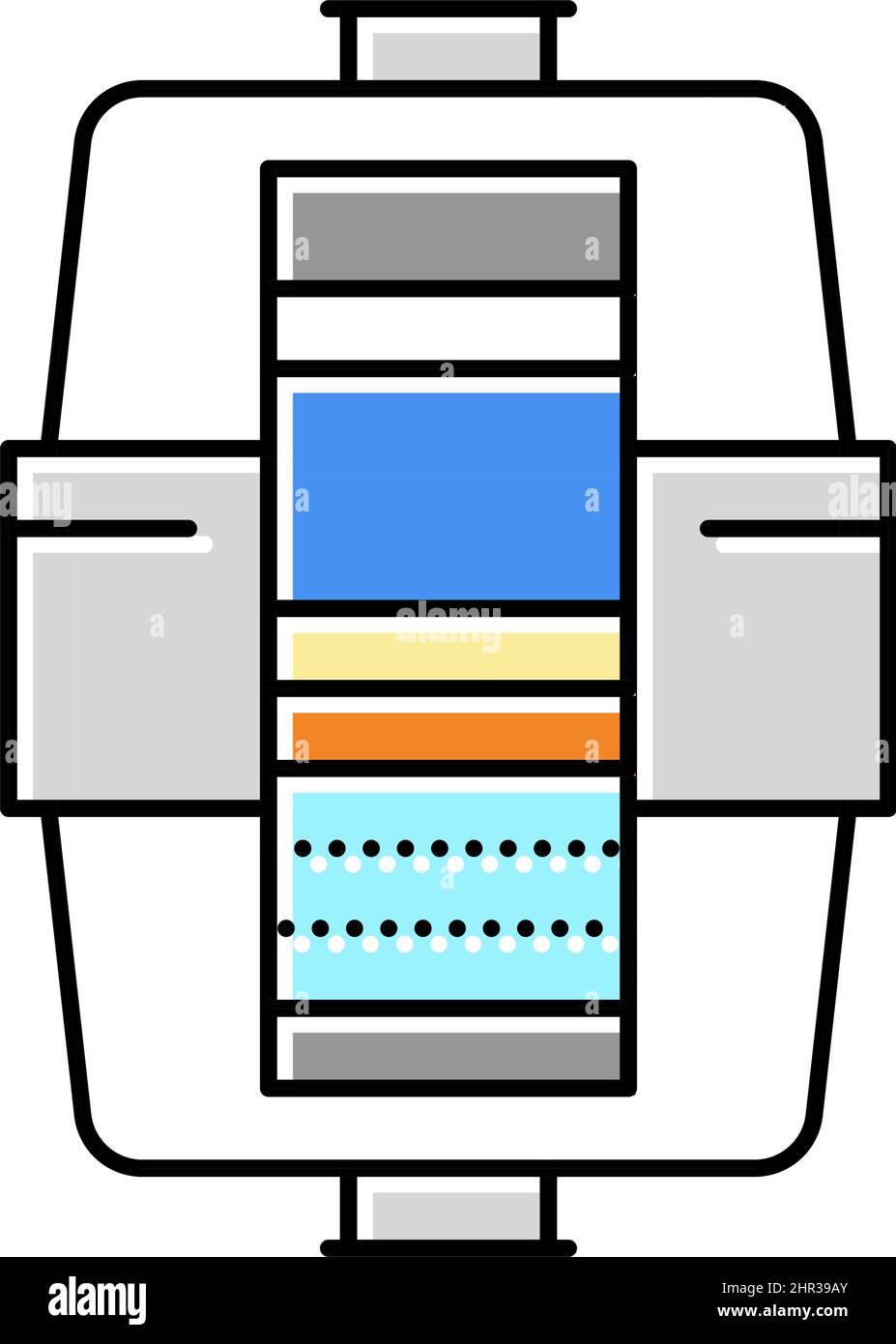 layers in water filter color icon vector illustration Stock Vector ...