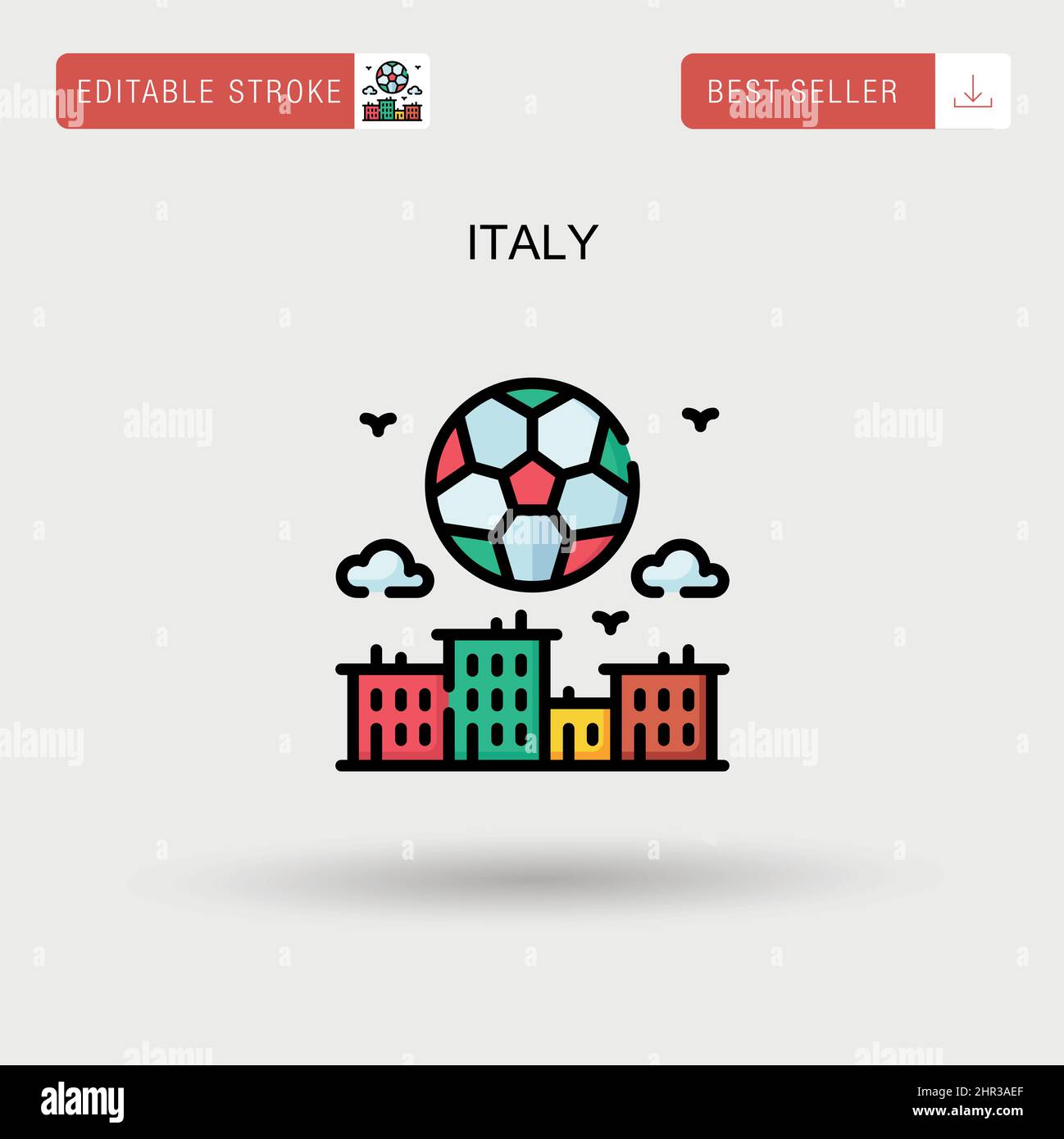 Italy coastal view Stock Vector Images - Alamy