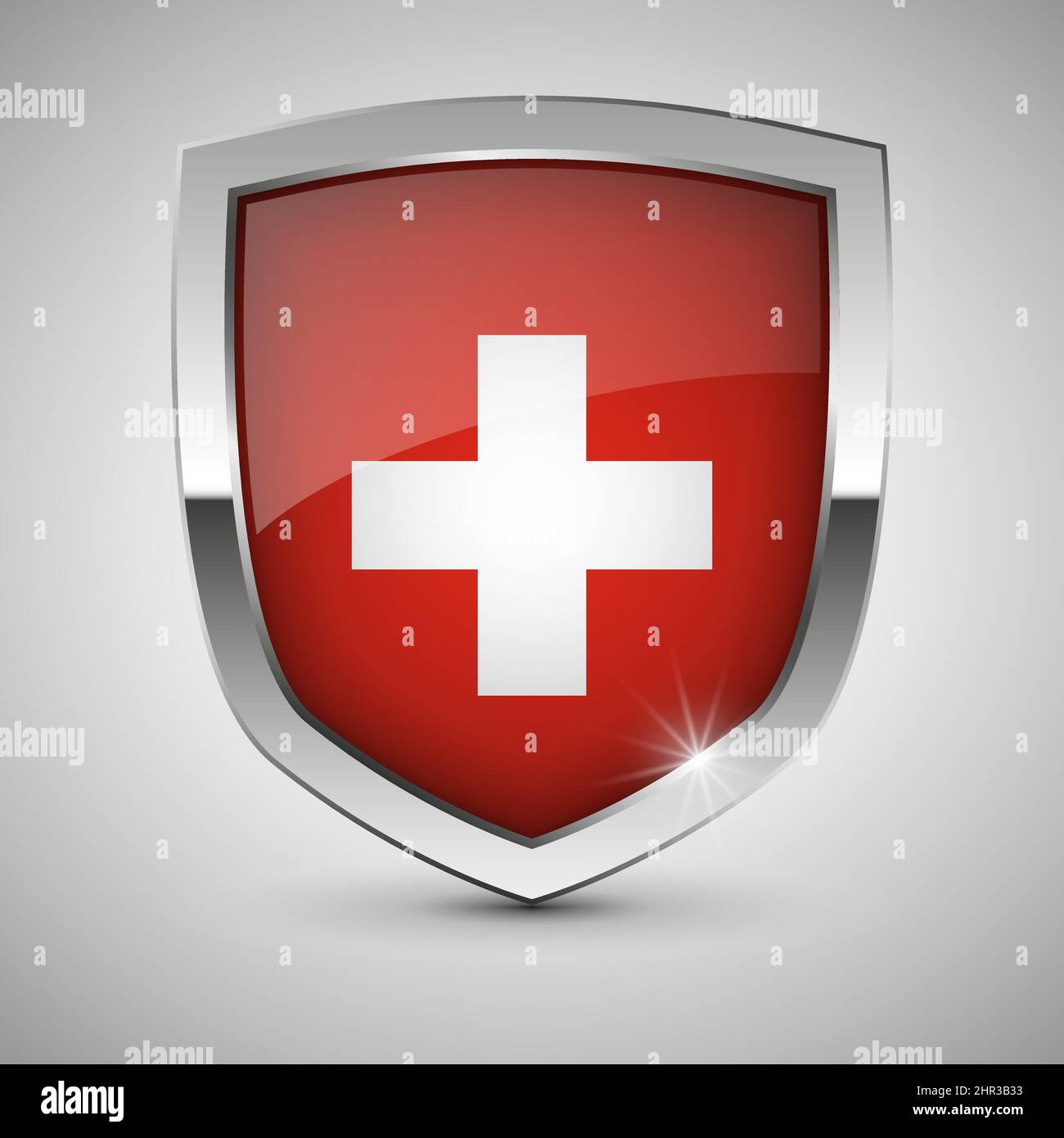 Swiss shield Stock Vector Images - Alamy