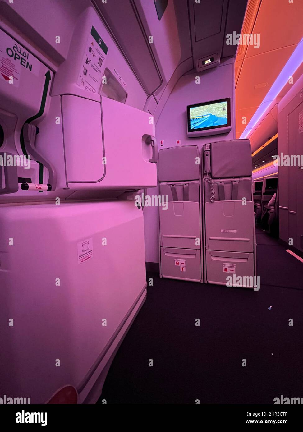 inside view of Aircraft door Stock Photo - Alamy