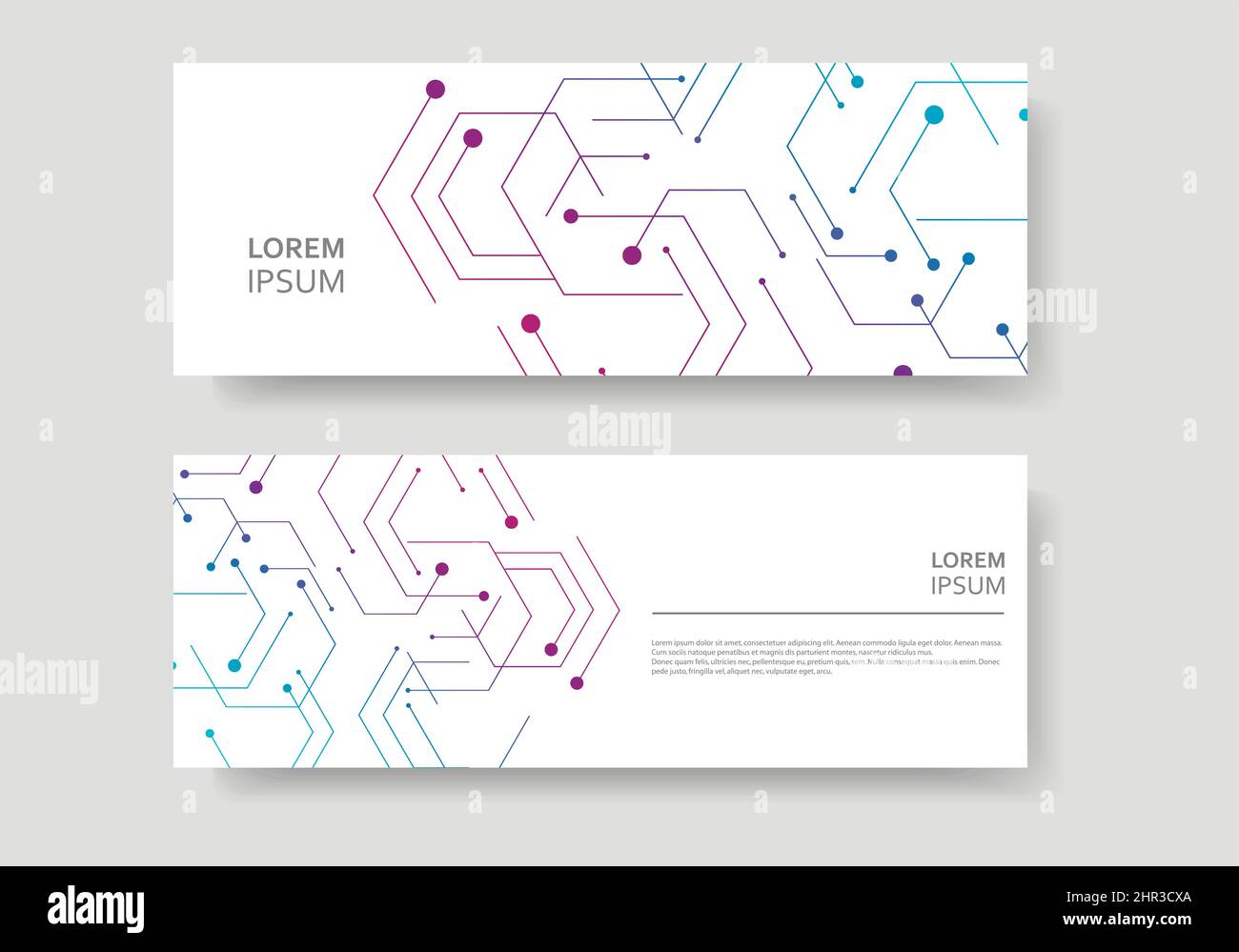 Banner design in geometrical hexagon figures Stock Vector Image & Art ...