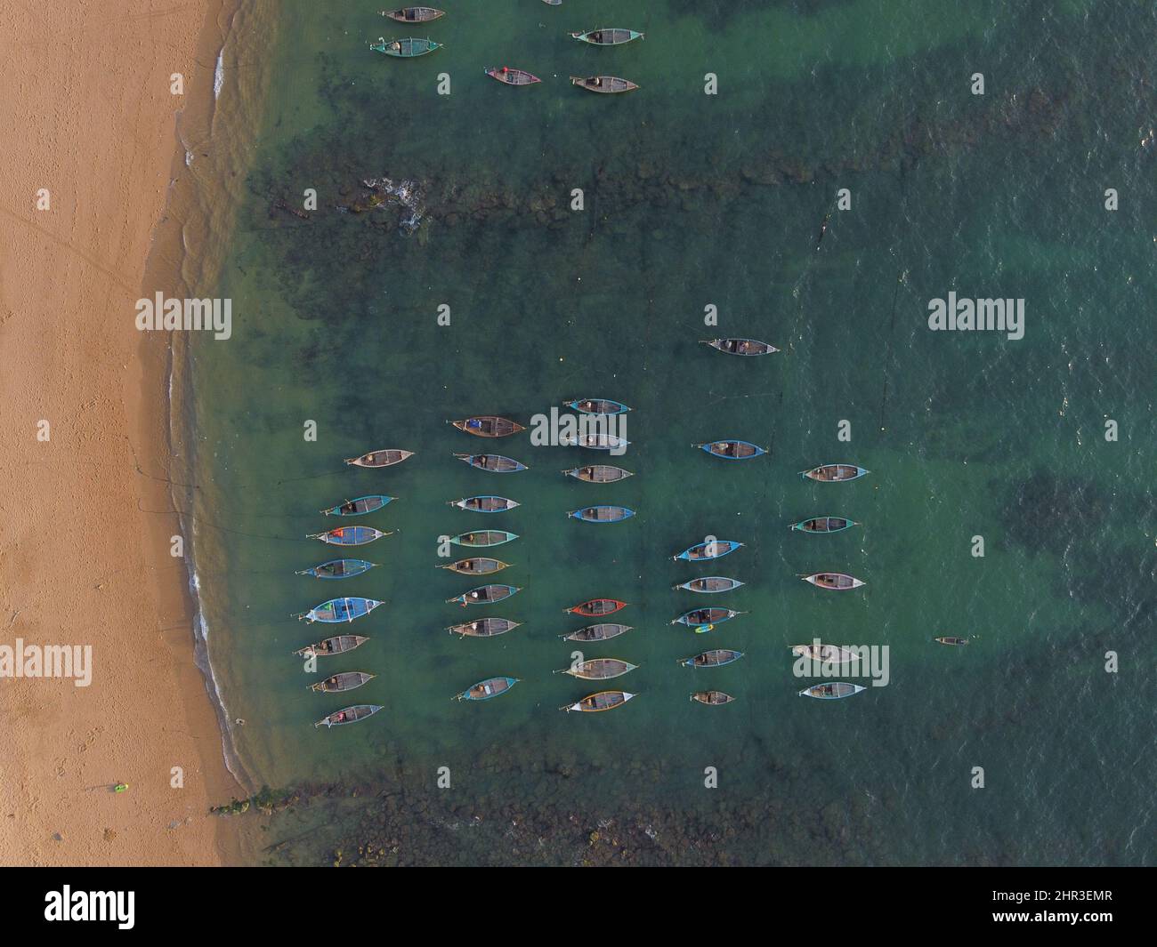 Beautiful Aerial Seascape of Mubarak Village Karachi. Fishing Harbor ...