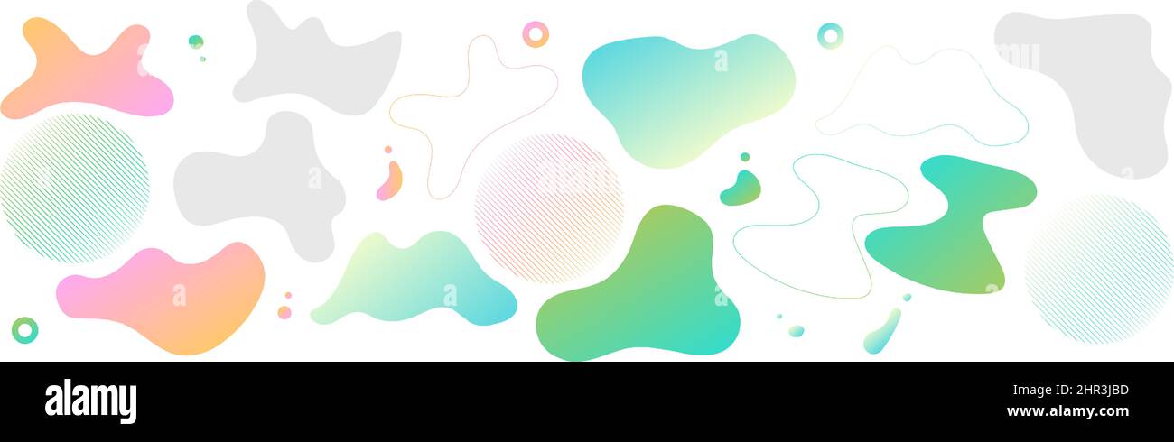 Palette of colors. Set of colored abstract modern graphic elements ...