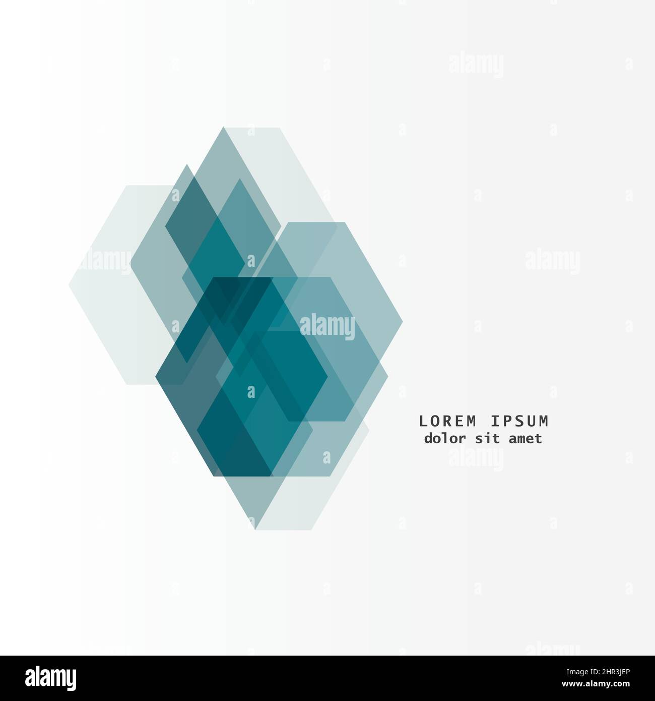 Hexagons vector concept design Stock Vector Image & Art - Alamy