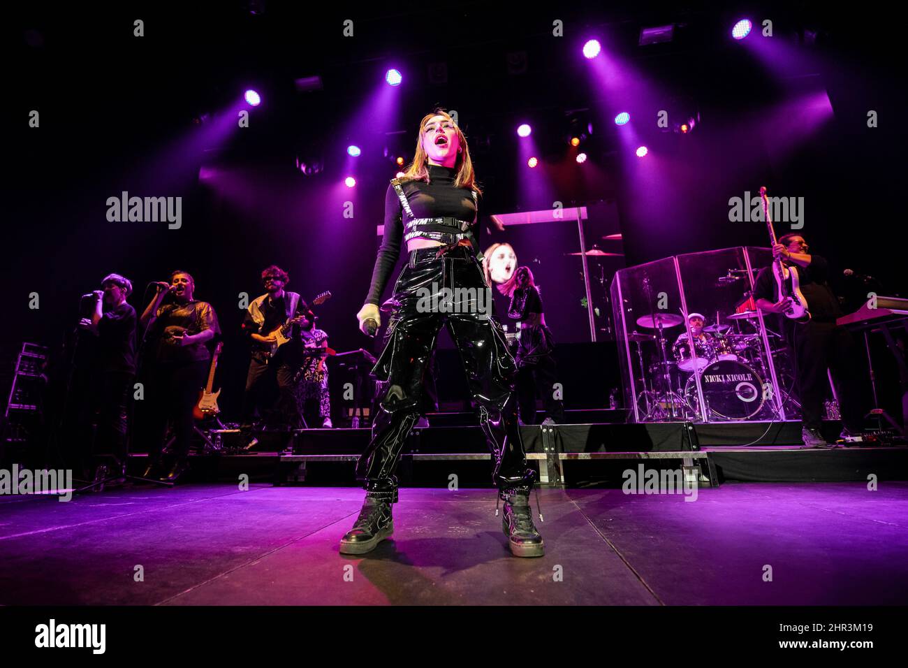 Barcelona, Spain. 2022.02.23. Nicki Nicole artist perform on stage ...