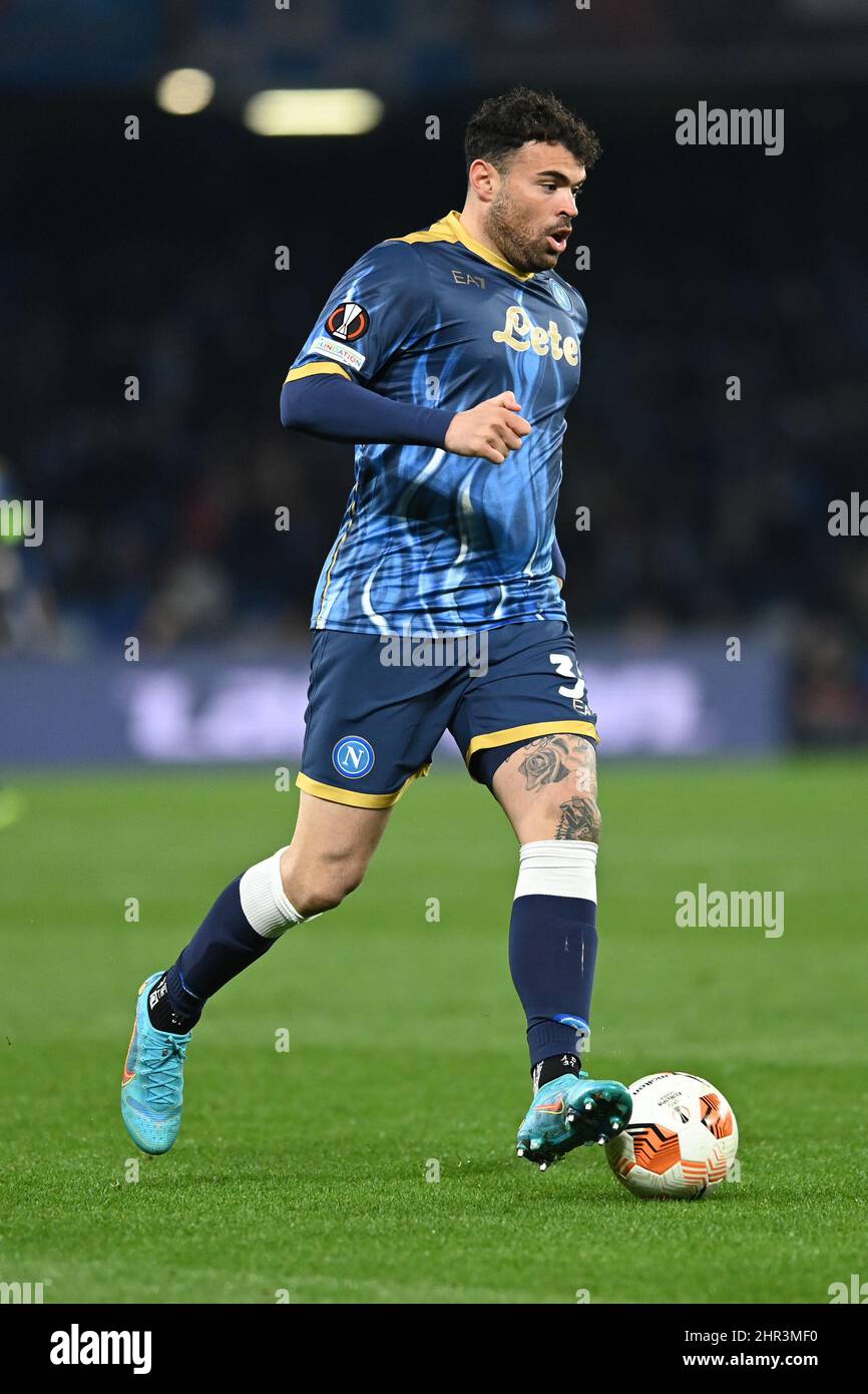 Diego Armando Maradona Stadium, Naples, Italy, February 24, 2022 ...