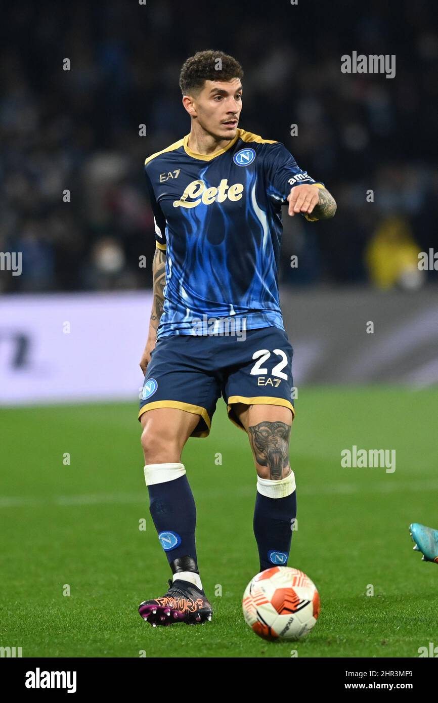 Diego Armando Maradona Stadium, Naples, Italy, February 24, 2022, Di ...