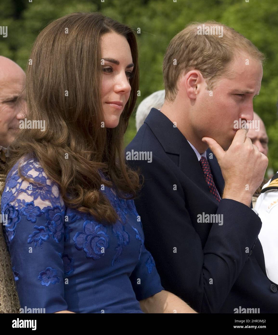 The Duke and Duchess of Cambridge take part in a religious ceremony on ...