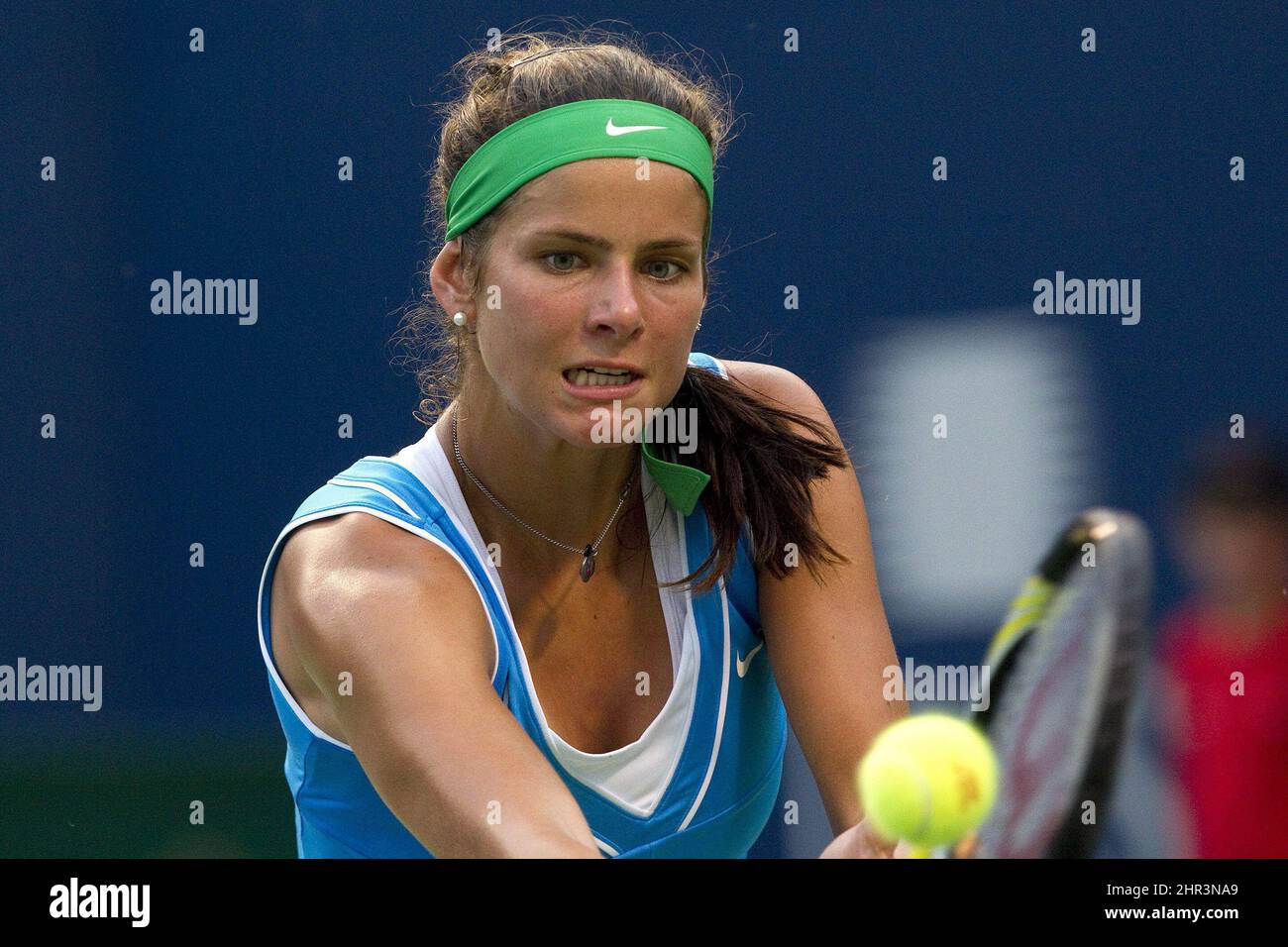 Germany's Julia Goerges plays a shot during her match against Serbia's ...