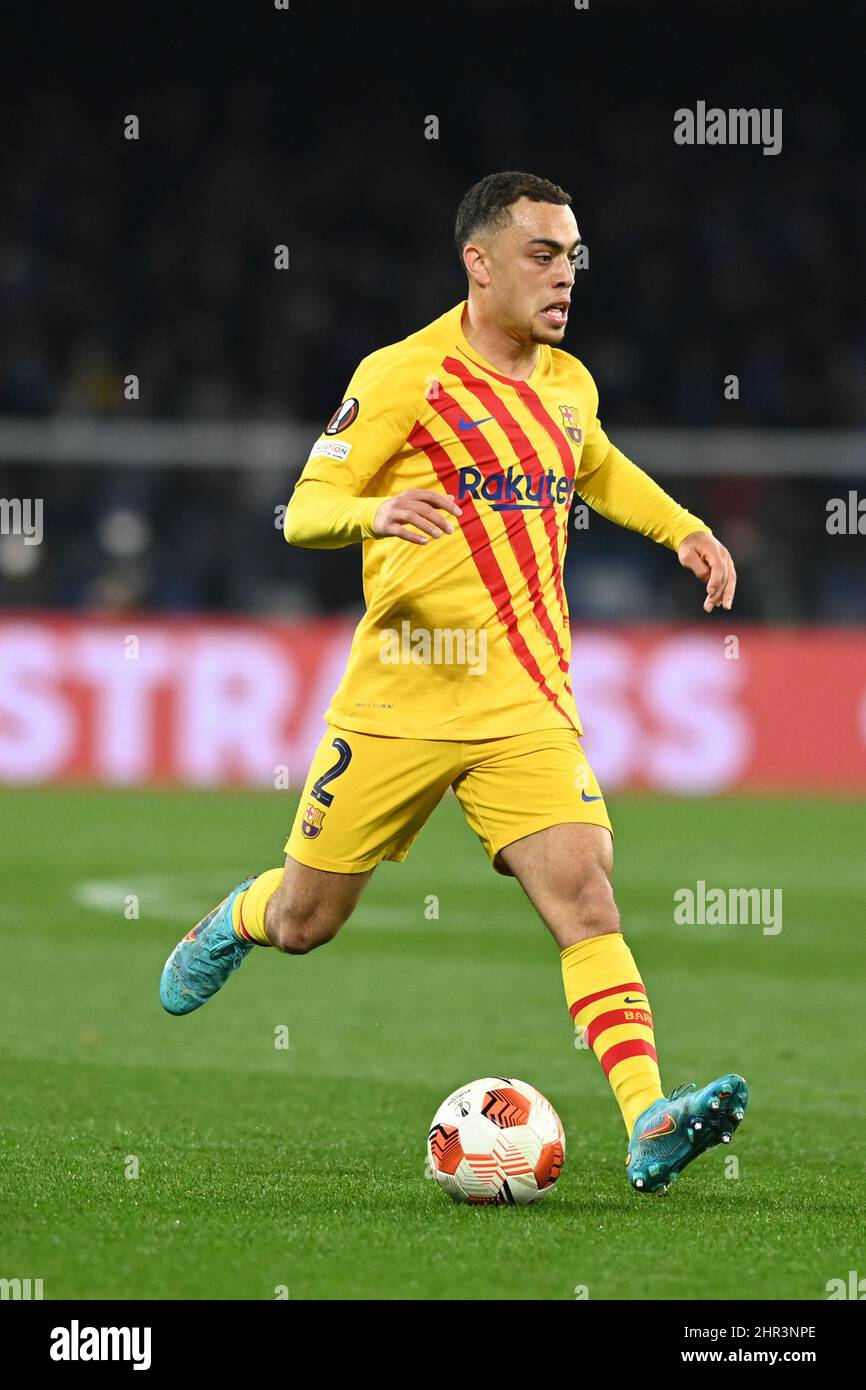 Naples, Italy. 24th Feb, 2022. Dest (Barcellona) during SSC Napoli vs ...