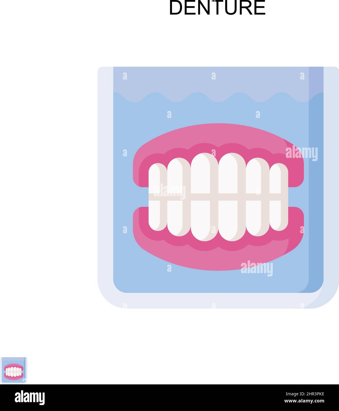 Removable dental prosthesis Stock Vector Images - Alamy