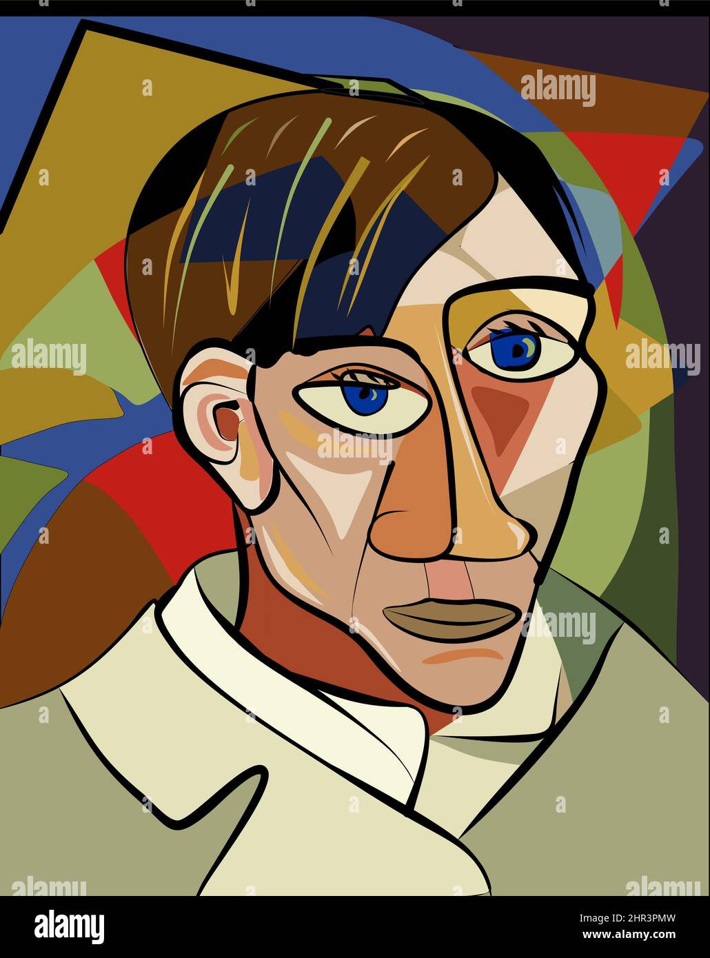 Cubism man Stock Vector Images - Alamy