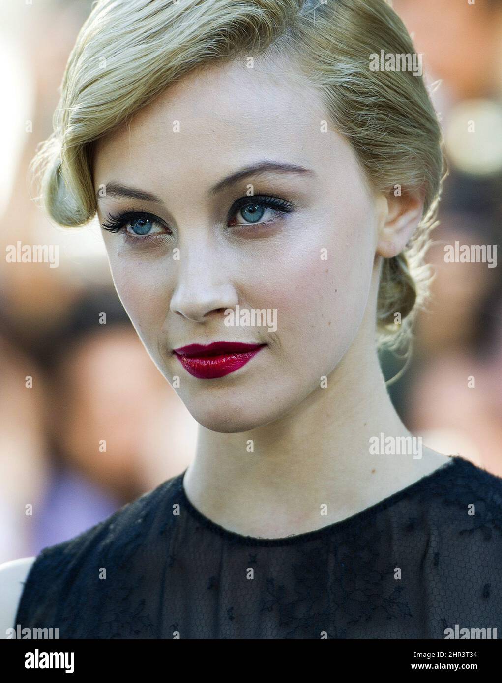 Actress Sarah Gadon poses for a photograph on the red carpet before the ...