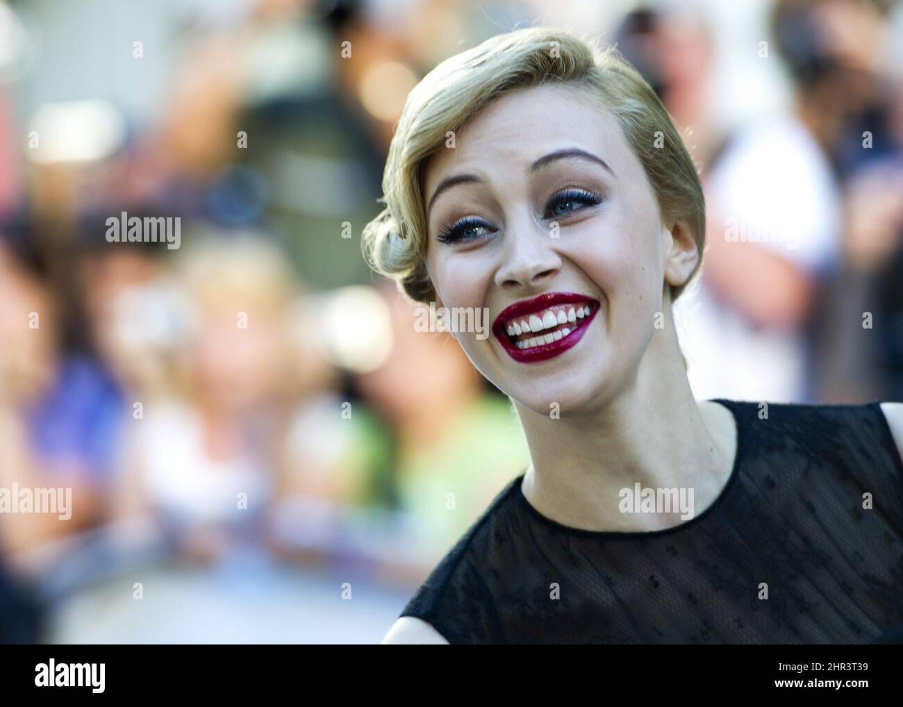 Actress Sarah Gadon poses for a photograph on the red carpet before the ...