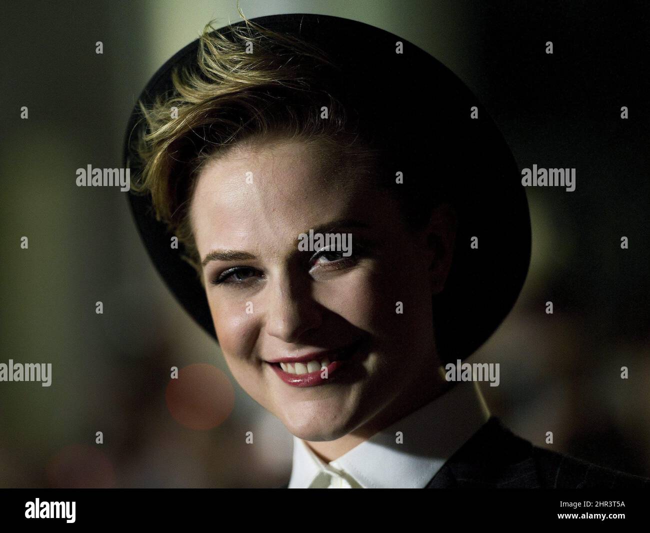 Actress Even Rachel Wood poses on the red carpet before the screening ...