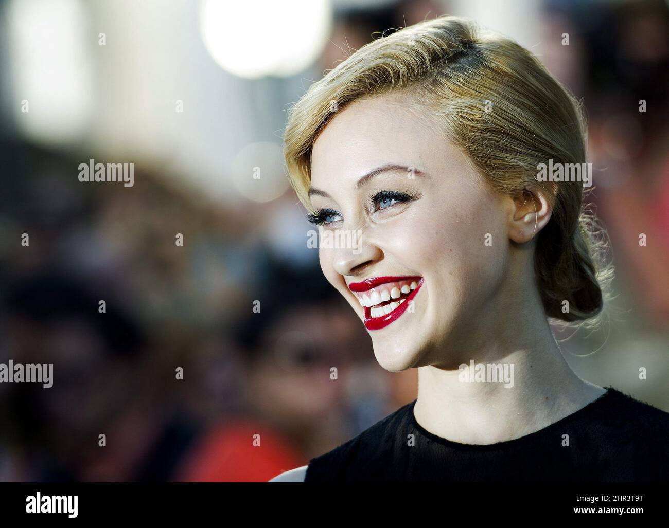 Actress Sarah Gadon poses for a photograph on the red carpet before the ...