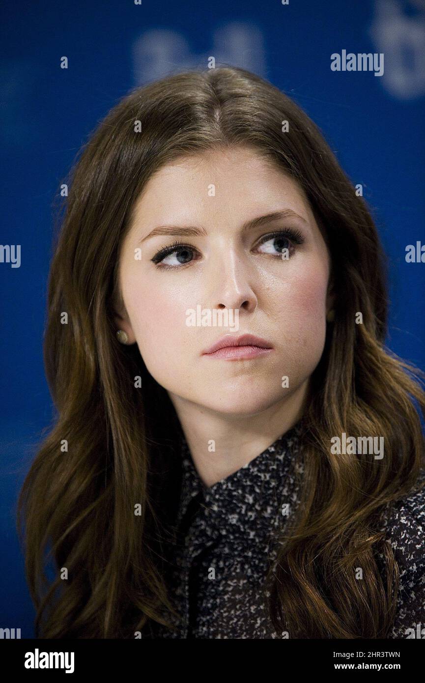 Actress Anna Kendrick is seen during a press conference promoting her ...