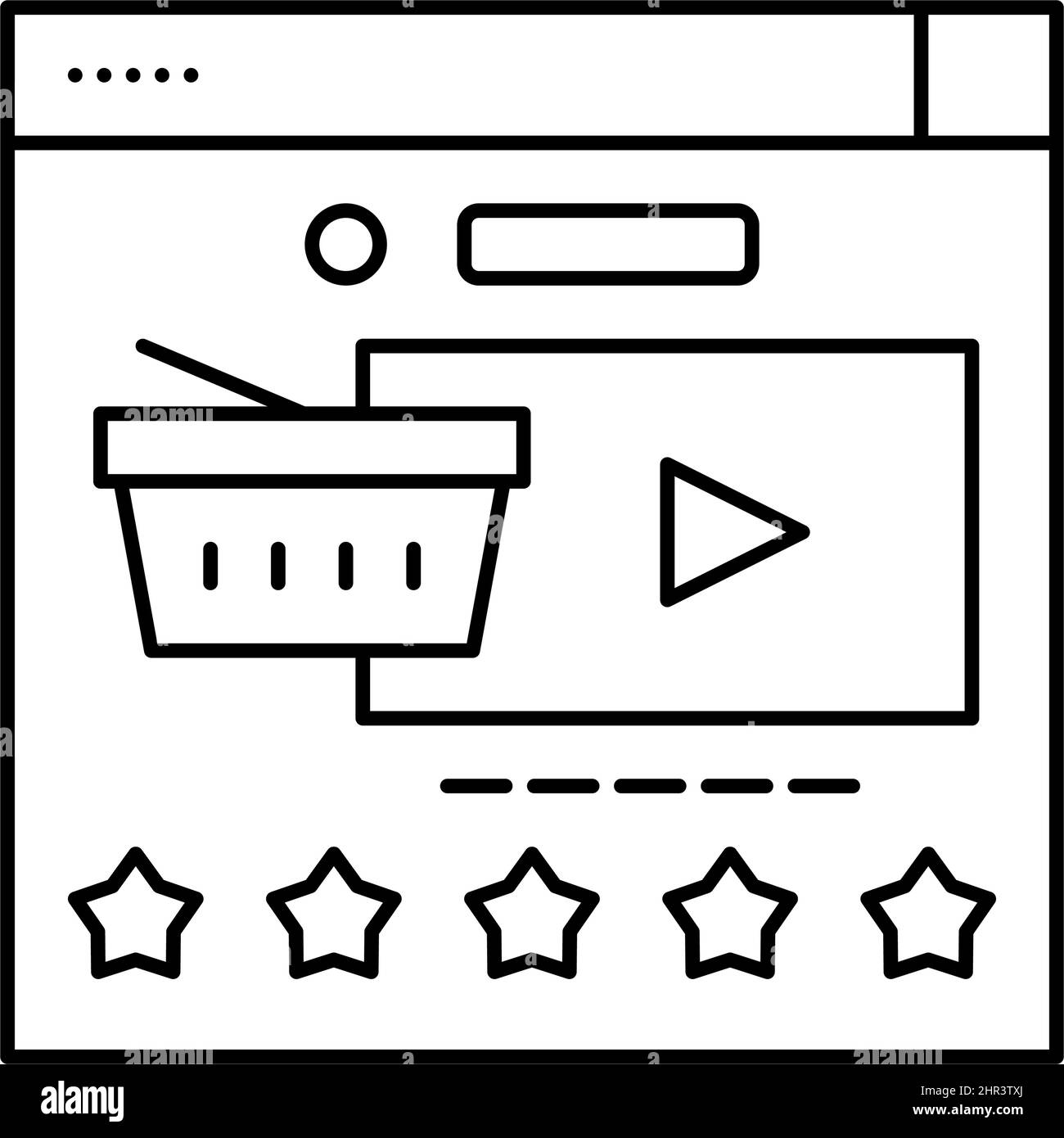 product review line icon vector illustration Stock Vector Image & Art ...