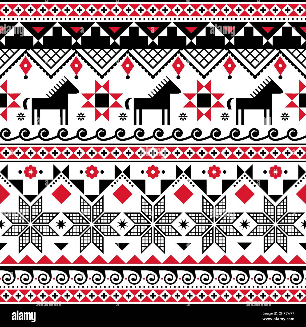 Easter eggs Pysanky vector seamless folk art from Ukraine - Hutsul ...