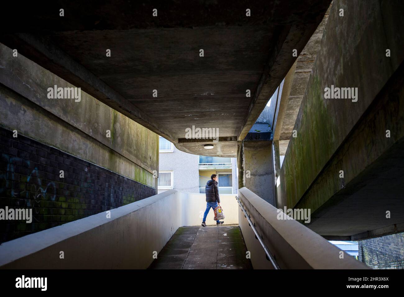 Range Lane or Haley Hill high-rise council flats in Halifax, West ...