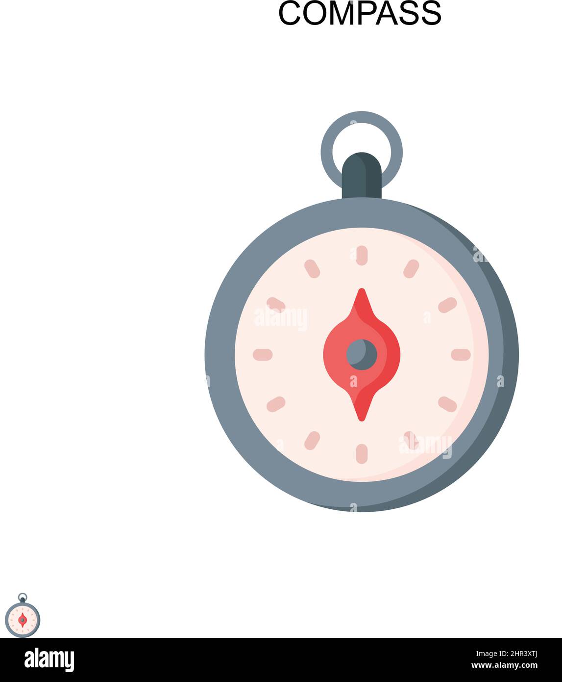 Compass Simple vector icon. Illustration symbol design template for web mobile UI element Stock ...