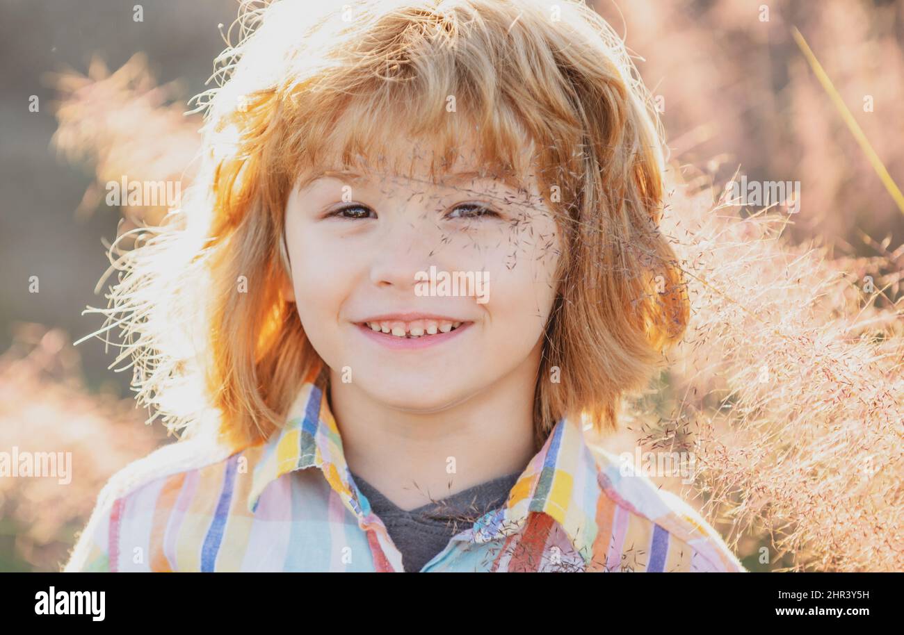 Closeup attractive laughing boy. Child emotions concept. Portrait of ...