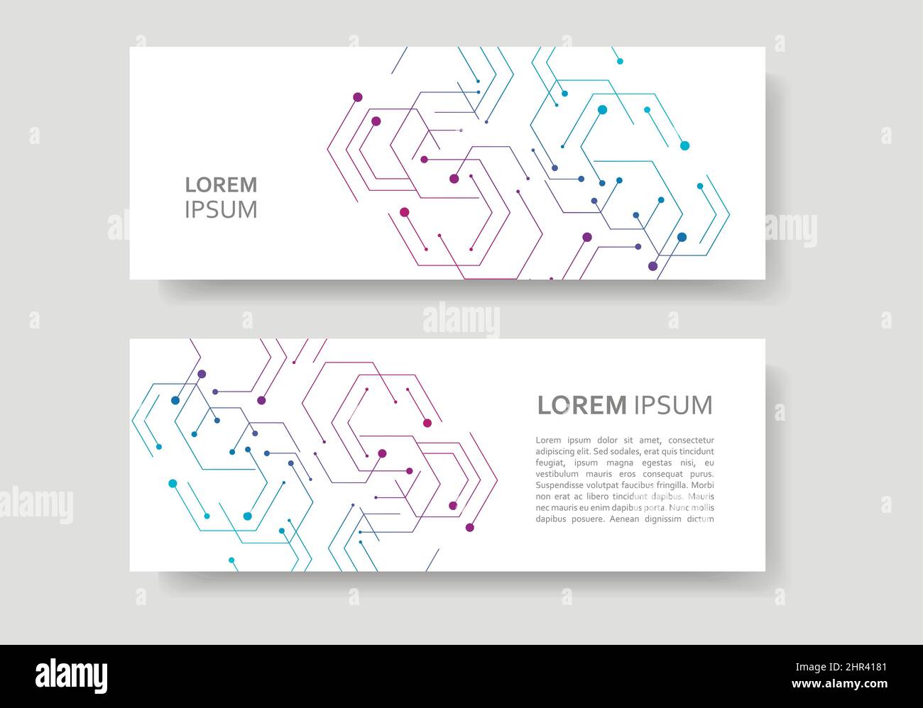 Banner design in geometrical hexagon figures Stock Vector Image & Art ...