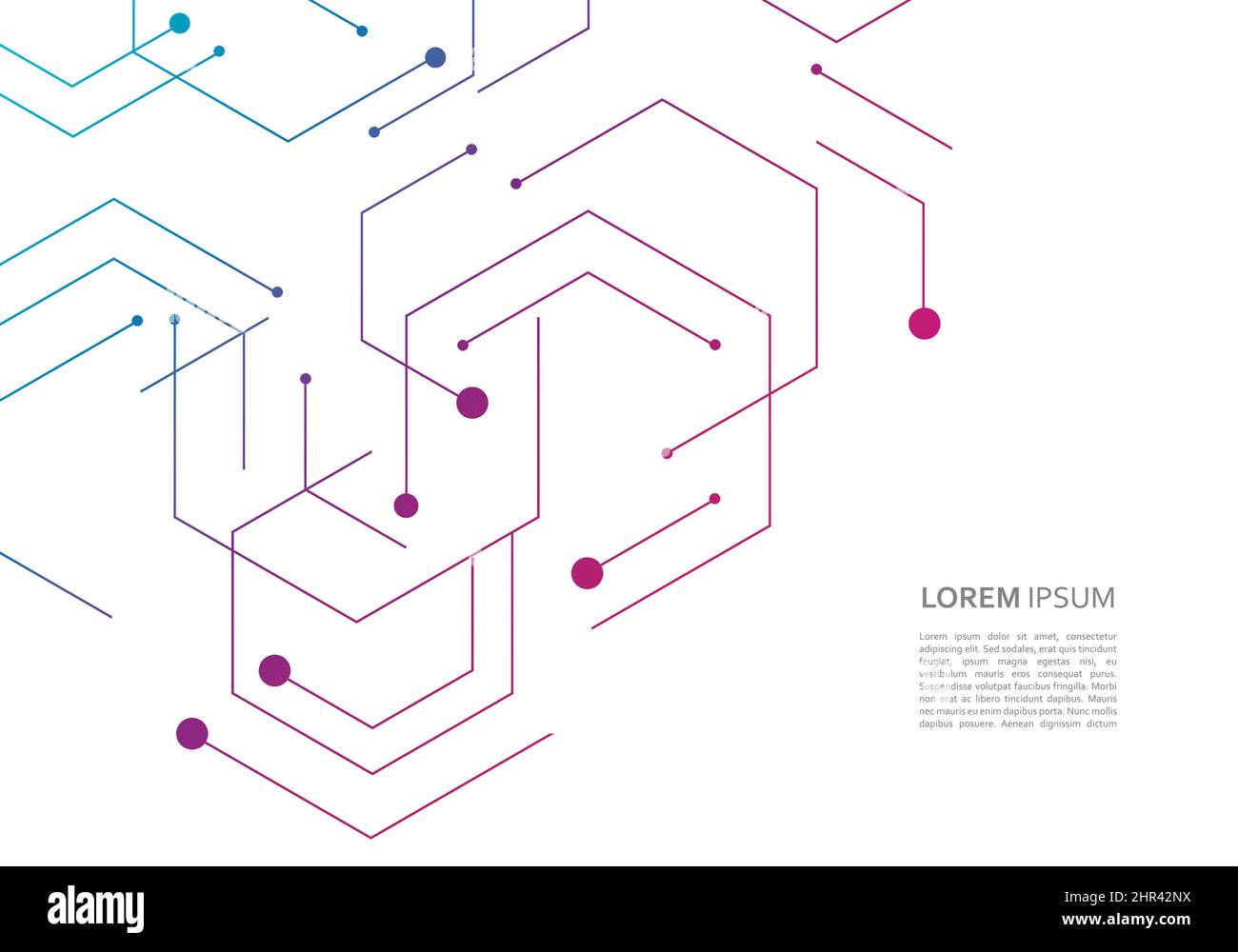 Science network pattern, connecting lines and dots on simple background Stock Vector Image & Art ...