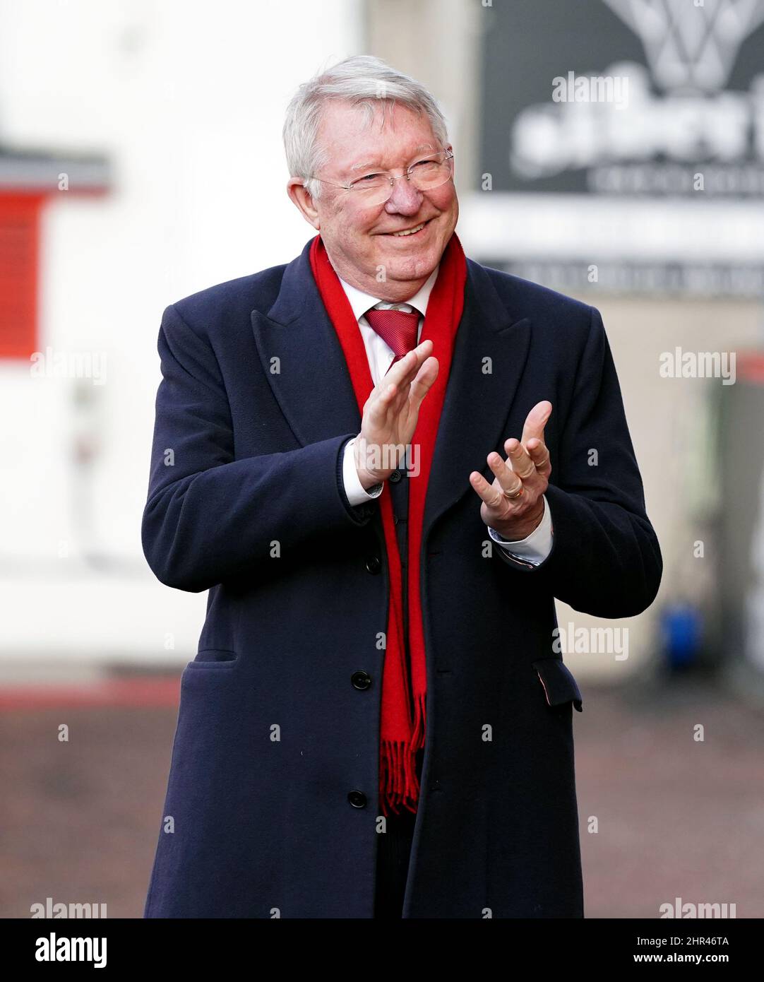Sir Alex Ferguson ahead of the unveiling of his statue, designed by ...