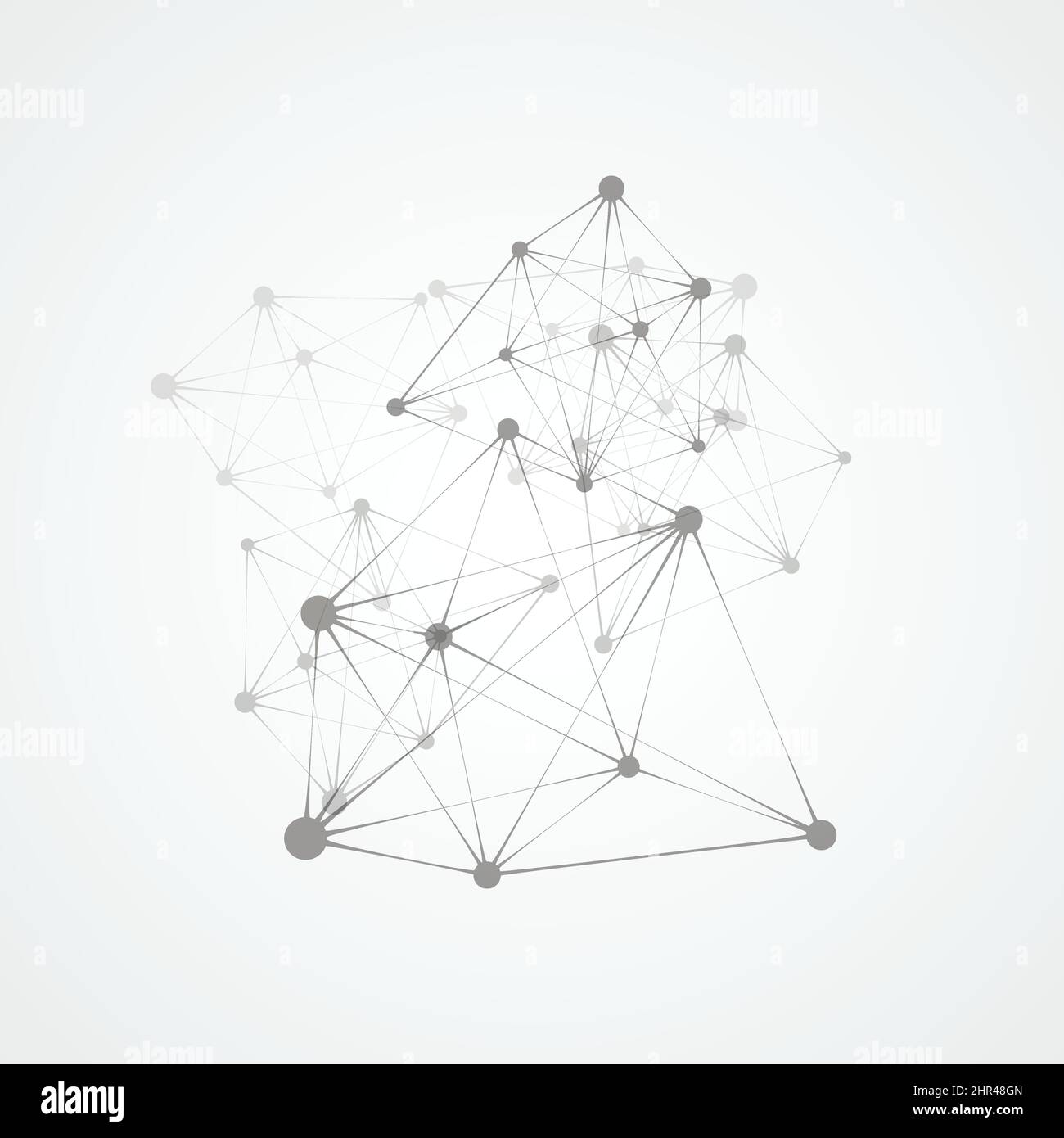 Network connection modern design. Abstract science and technology ...