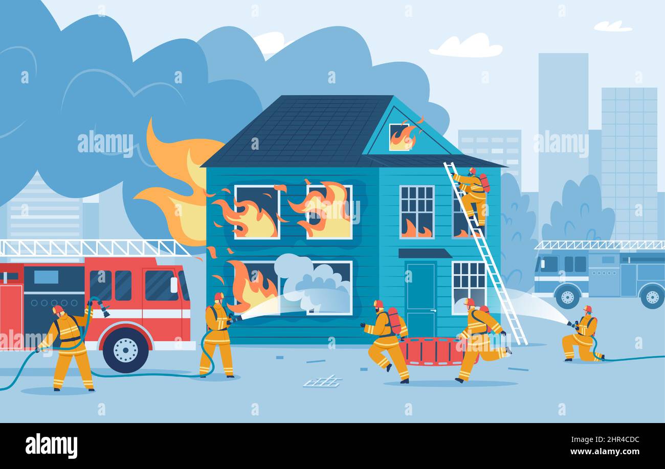House Fire Cartoon