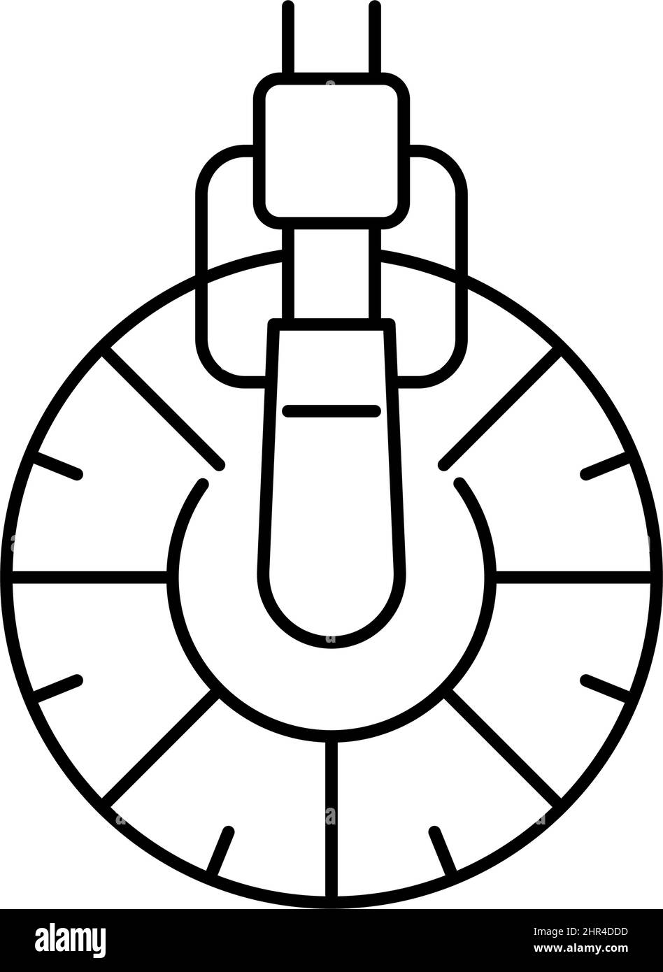 suction cleaner pool line icon vector illustration Stock Vector Image ...