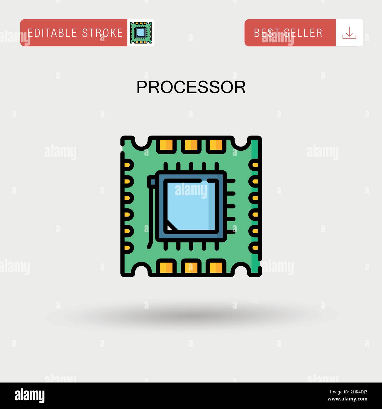 Central processing unit icon Stock Vector Images - Alamy