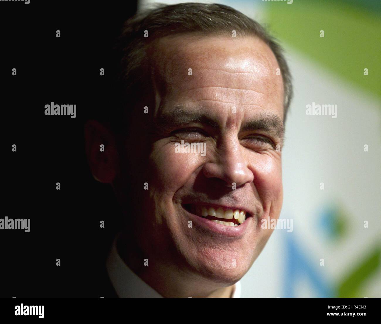 Bank of Canada Governor Mark Carney smiles after speaking to the ...