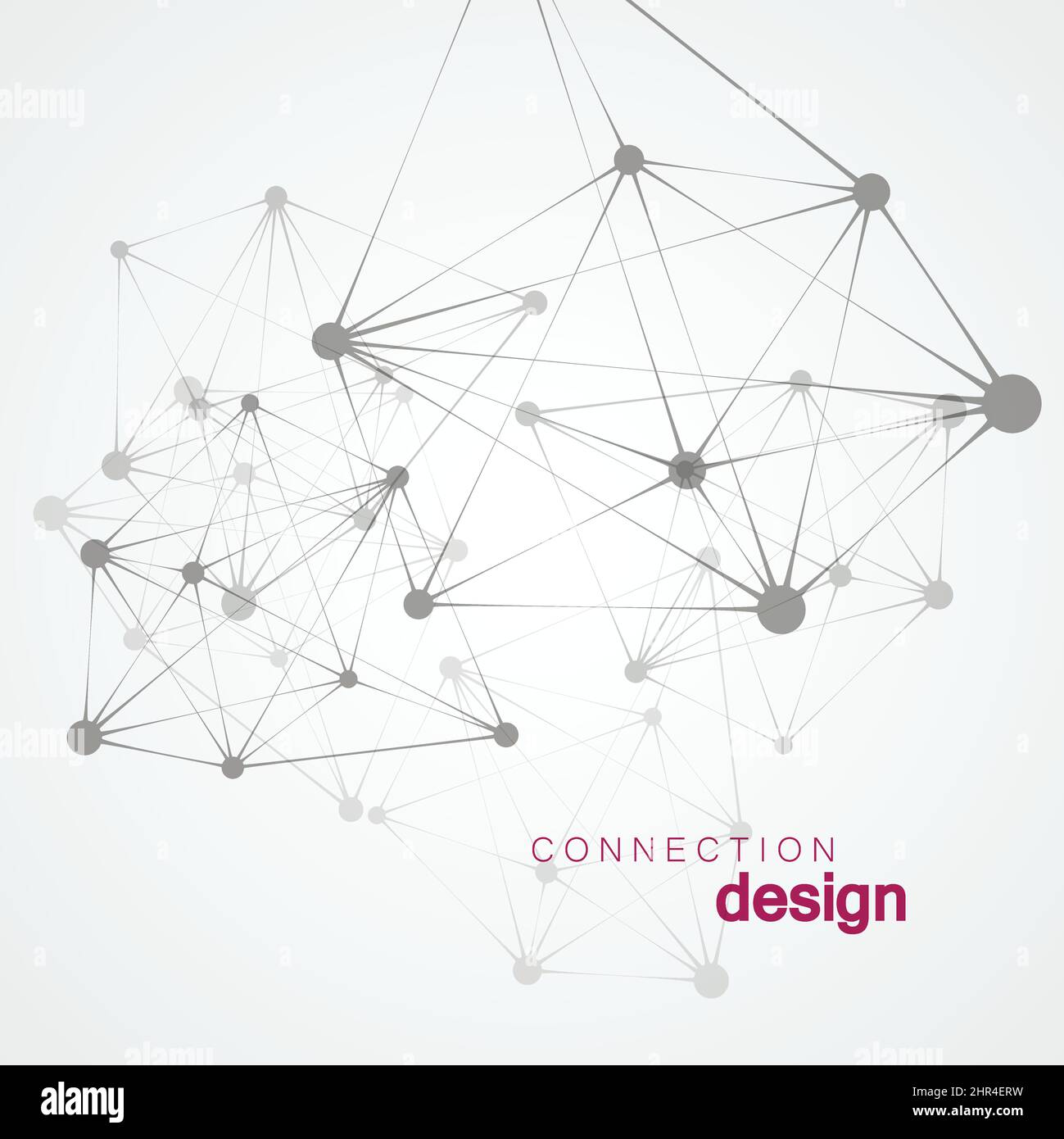 Network connection modern design. Abstract science and technology ...