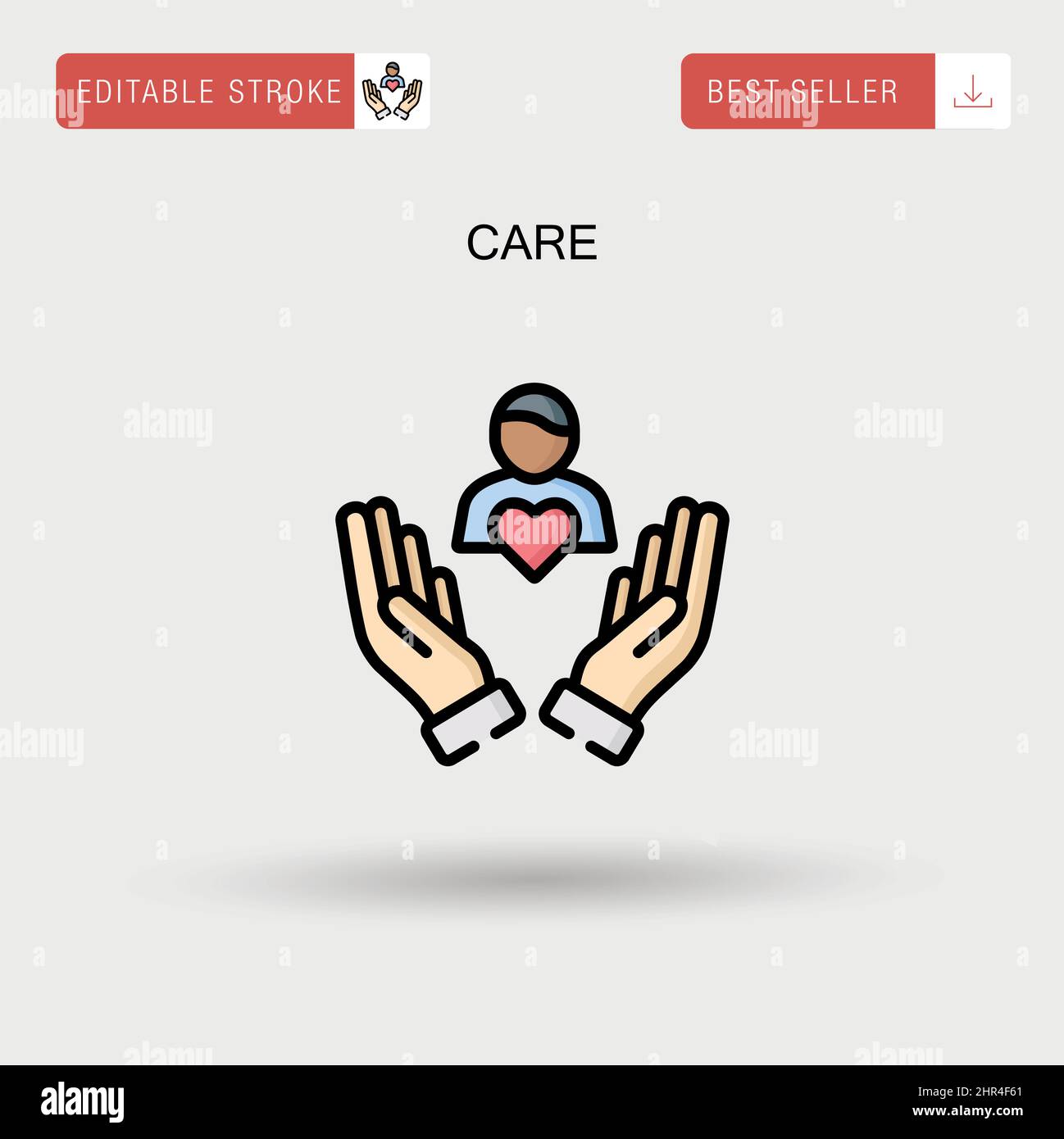 Care Simple vector icon Stock Vector Image & Art - Alamy